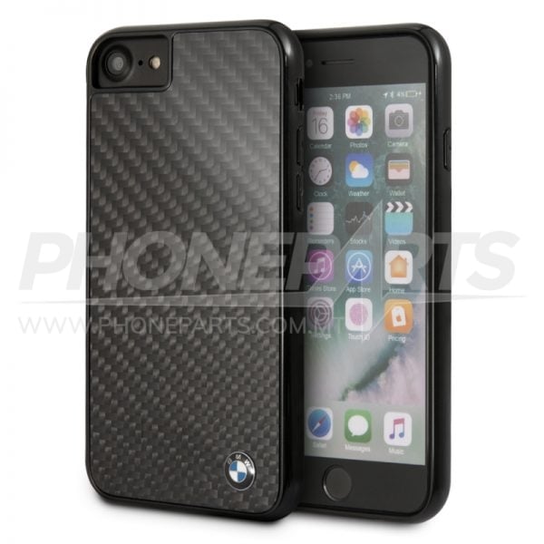 BMW CARBON FIBRE IPHONE 7/8 BLACK HARD CASE (BMW OFFICIAL LICENSE ...
