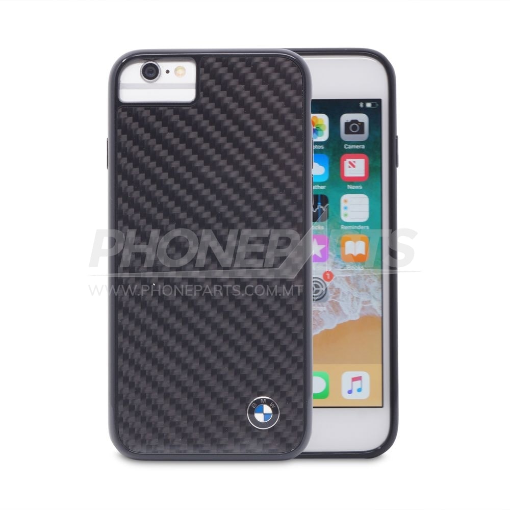 BMW CARBON FIBRE IPHONE 7/8 BLACK HARD CASE - Phoneparts