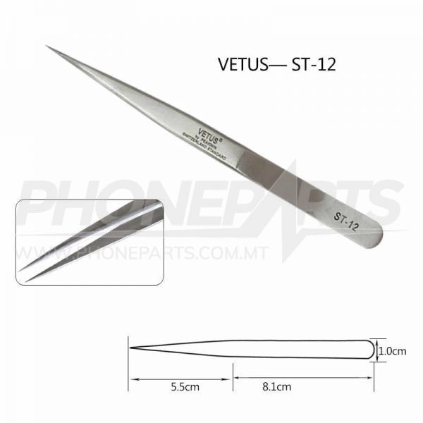 Precision Tweezer Vetus ST12 Switzerland Standard Stainless Steel ...