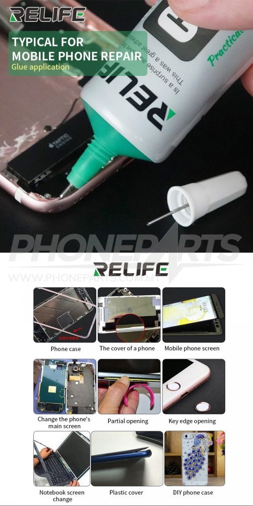 Relife CP-0001 Multi-Purpose Transparent Adhesive Glue 50ML - Phoneparts
