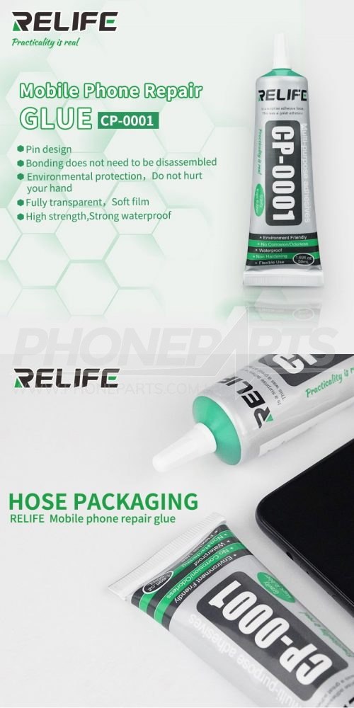 Relife CP-0001 Multi-Purpose Transparent Adhesive Glue 50ML - Phoneparts