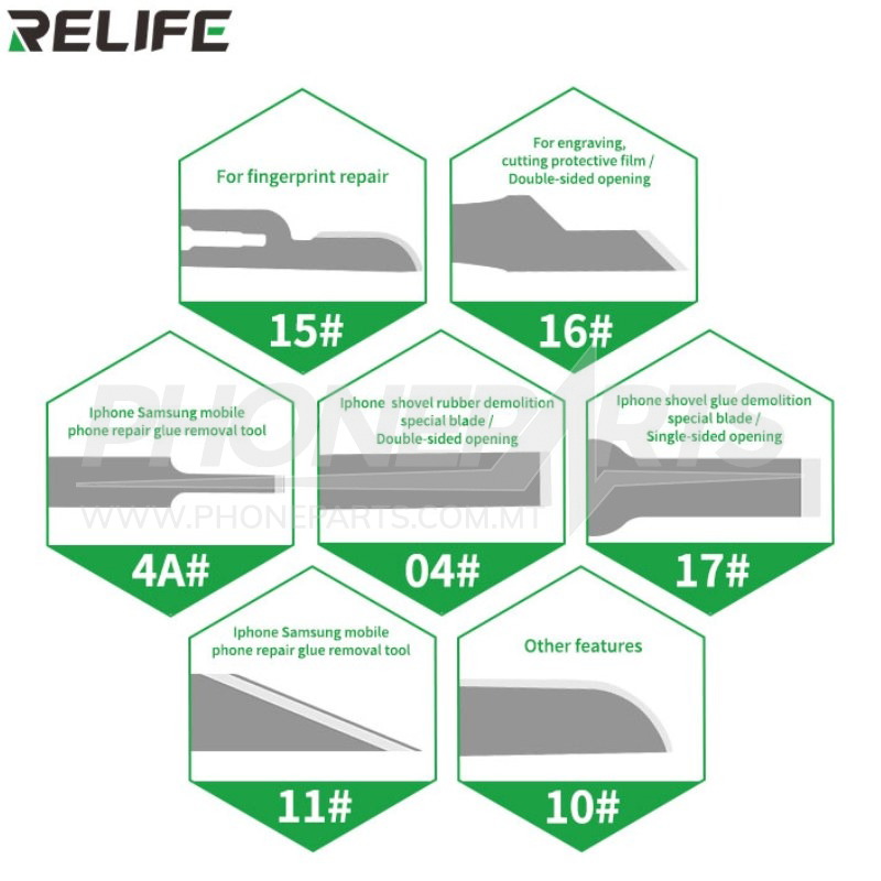 Electronic Complete knife set RELIFE RL 101B (8 in 1) - Phoneparts