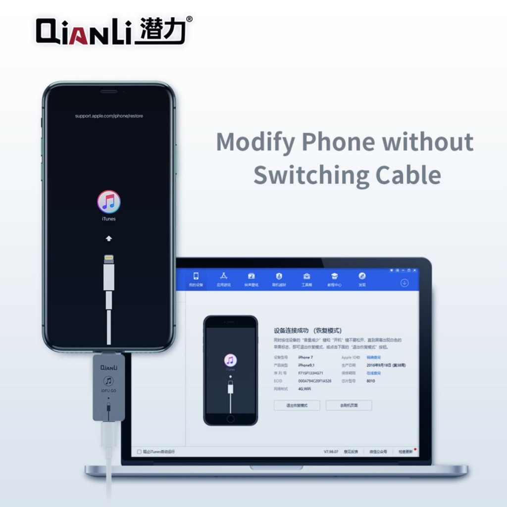 QianLi iDFU Go 2nd Version (V2) iPhone-IPAD Recovery Booster - Phoneparts