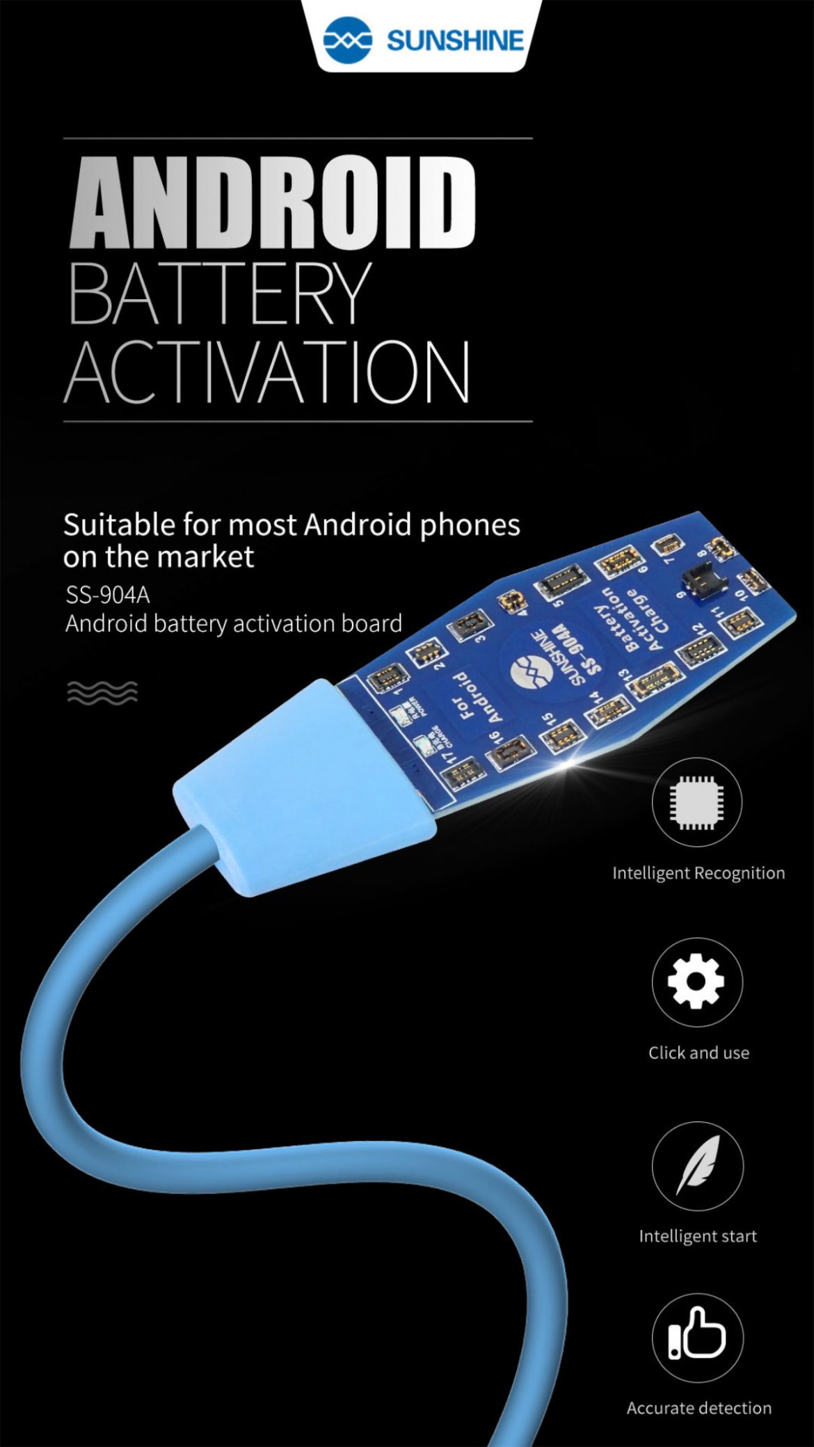 Android Battery Activation Board Sunshine SS-904A - Phoneparts