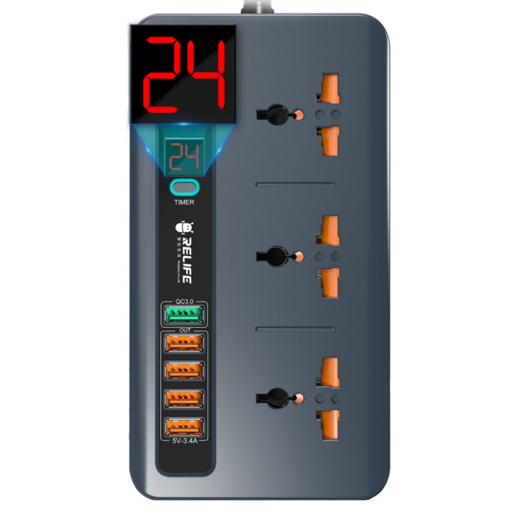 RELIFE RL-316D MULTISTANDARD POWER SOCKET QC3.0 3.4AMP - Phoneparts