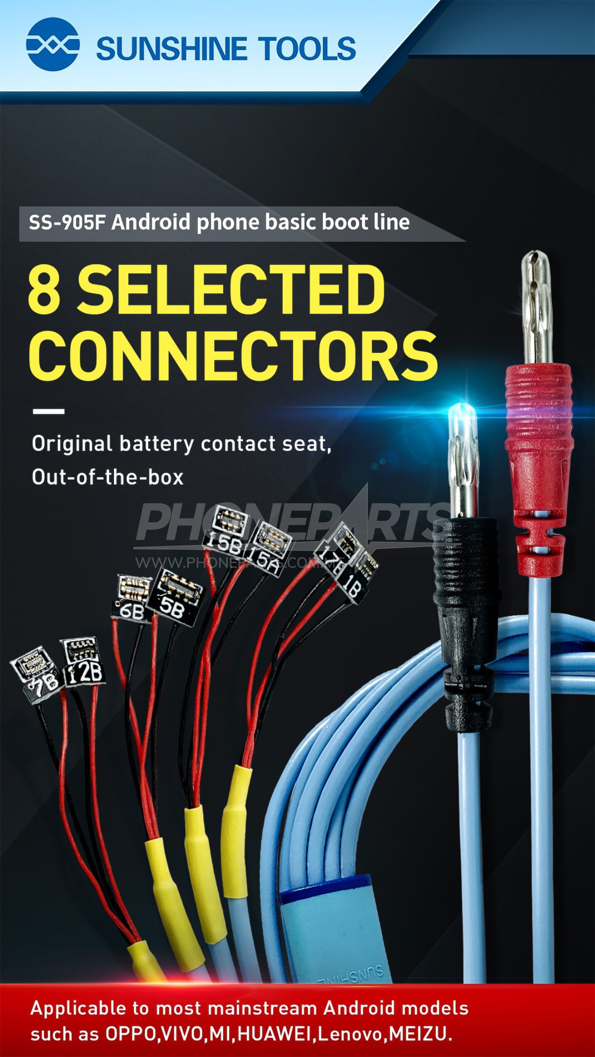 SUNSHINE SS-905F ANDROID PHONE BASIC BOOT LINE Cable - Phoneparts