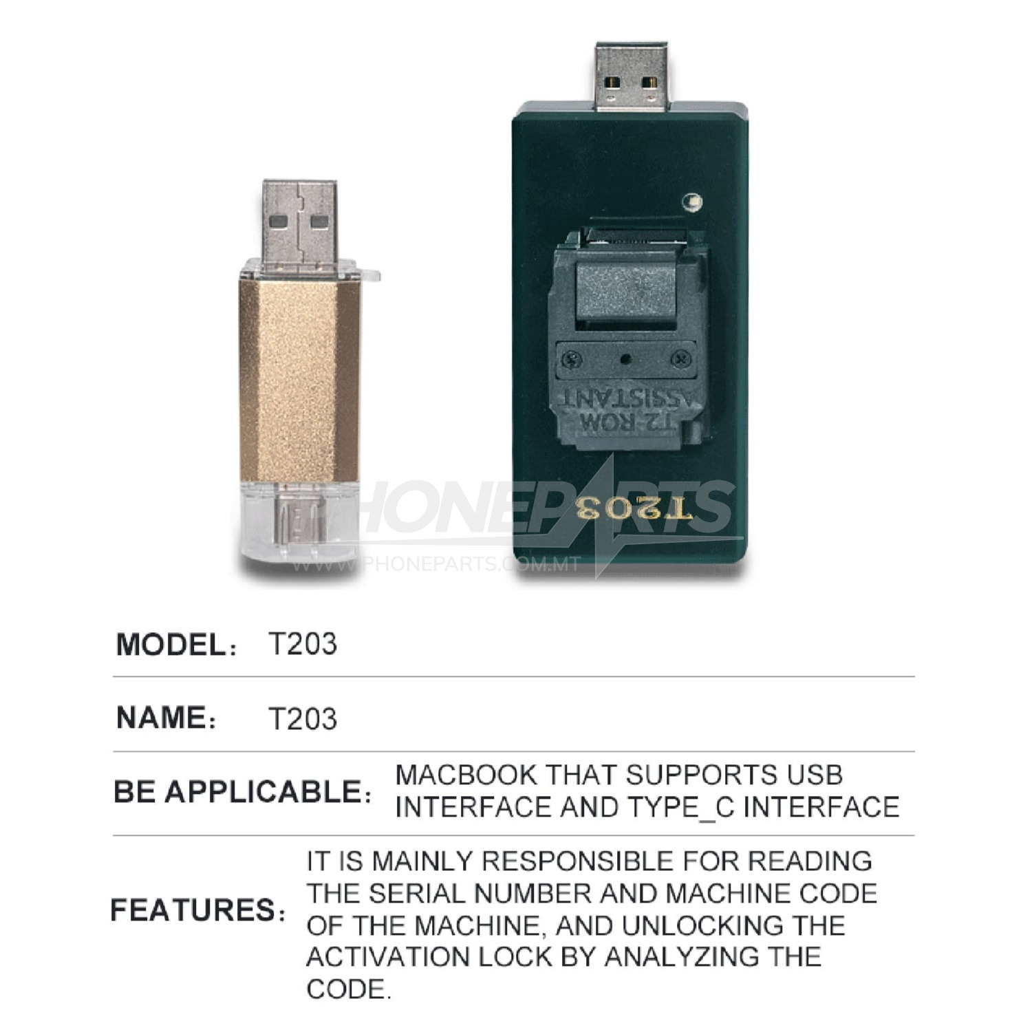 BY-T203 DATA ASSISTANT FOR MACBOOK ICLOUD ACTIVATION LOCK REPAIR ...