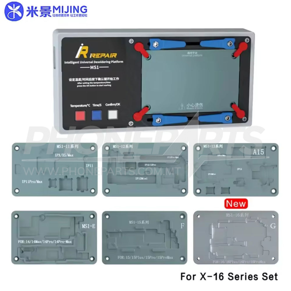 MIJING IREPAIR MS1 COMPLETE PCB PREHEATER FOR IPHONE X TO 16 PROMAX ...