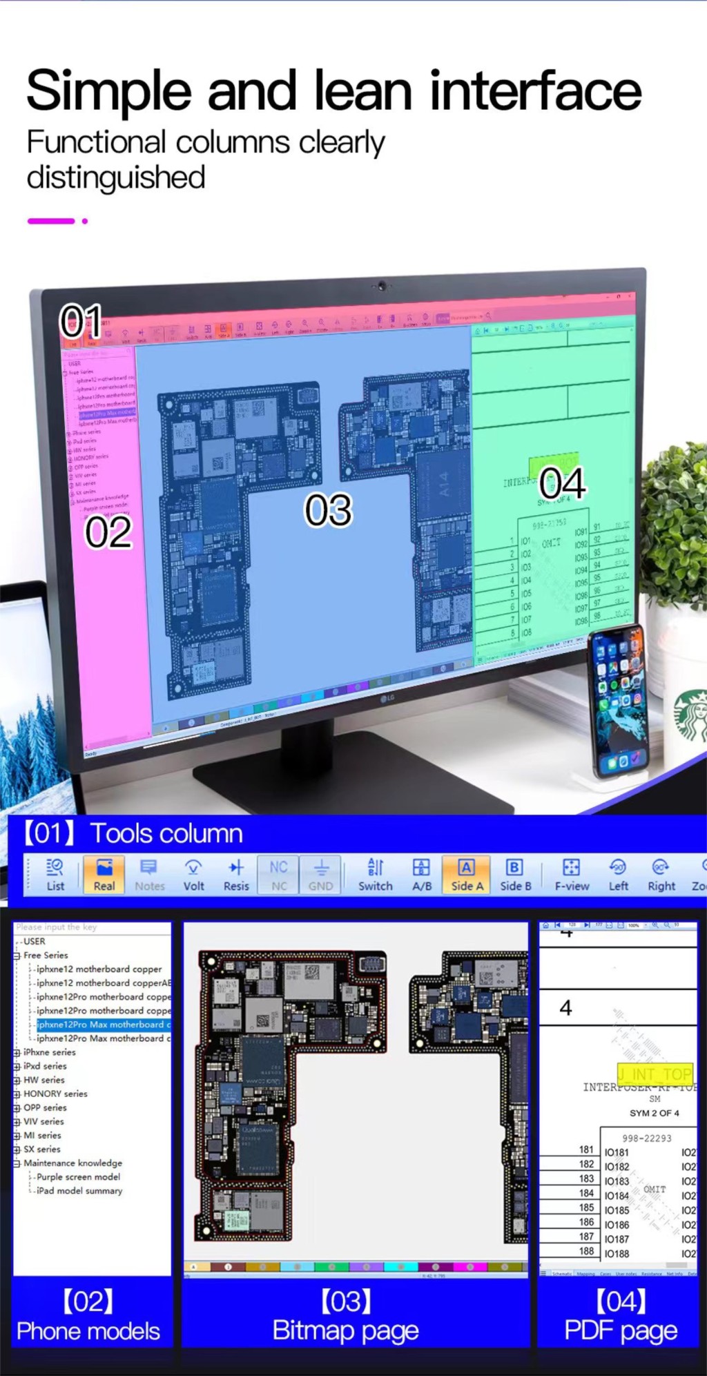 JCID Intelligent Mobile Phone Repair Drawing - Phoneparts