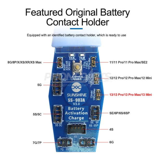 Sunshine SS-903A iPhone Battery Activator V3.0 (IP4-13PM) - Phoneparts