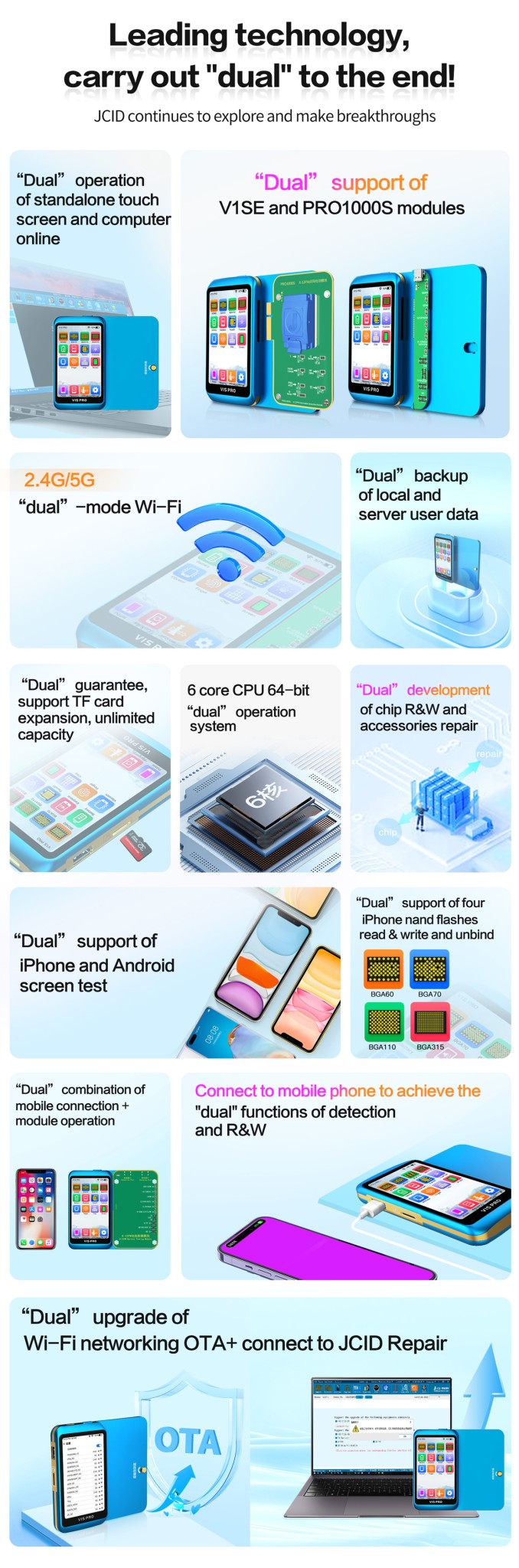 JCID PROGRAMMER V1S PRO (THE STRONGEST PROGRAMMER OF JCID) - Phoneparts