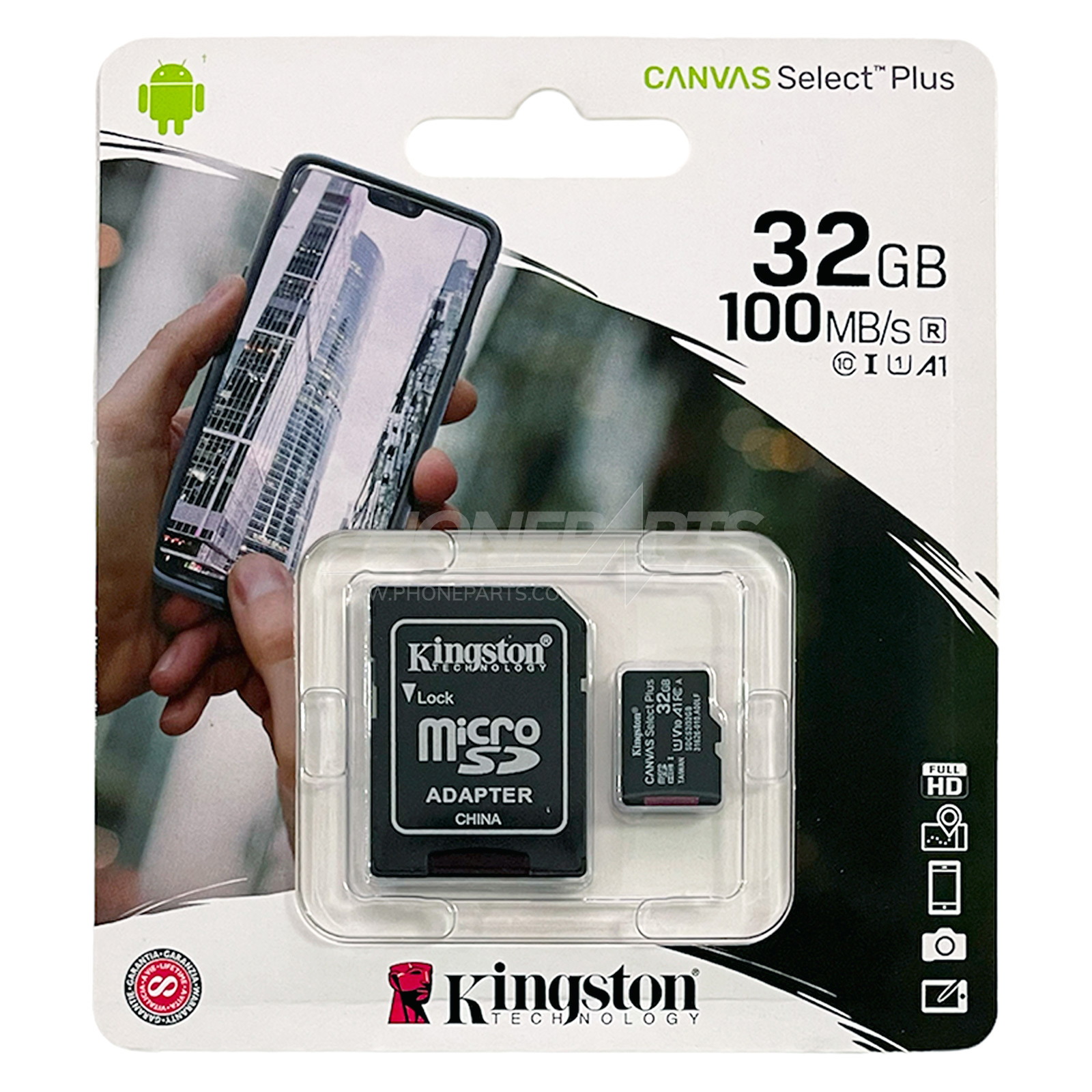 Kingston micro sd 32gb canavas select plus - Phoneparts