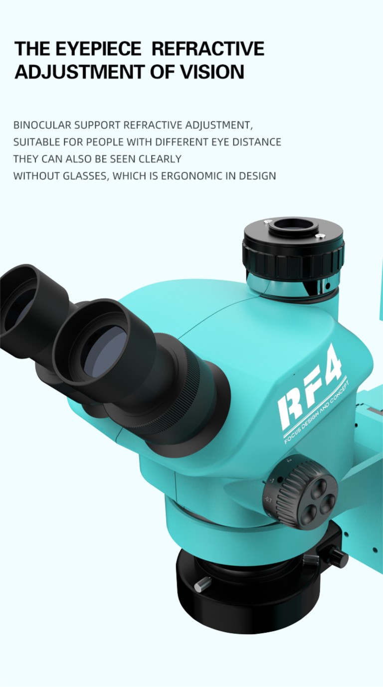 RF4 RF-7050-TVW TRINOCULAR MICROSCOPE DOUBLE ARM BOOM STAND - Gsm Kart