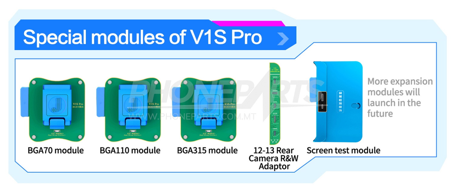 JCID NEW BGA 70 MODULE FOR IPHONE 6S-7P NAND FLASH (V1S PRO) - Phoneparts