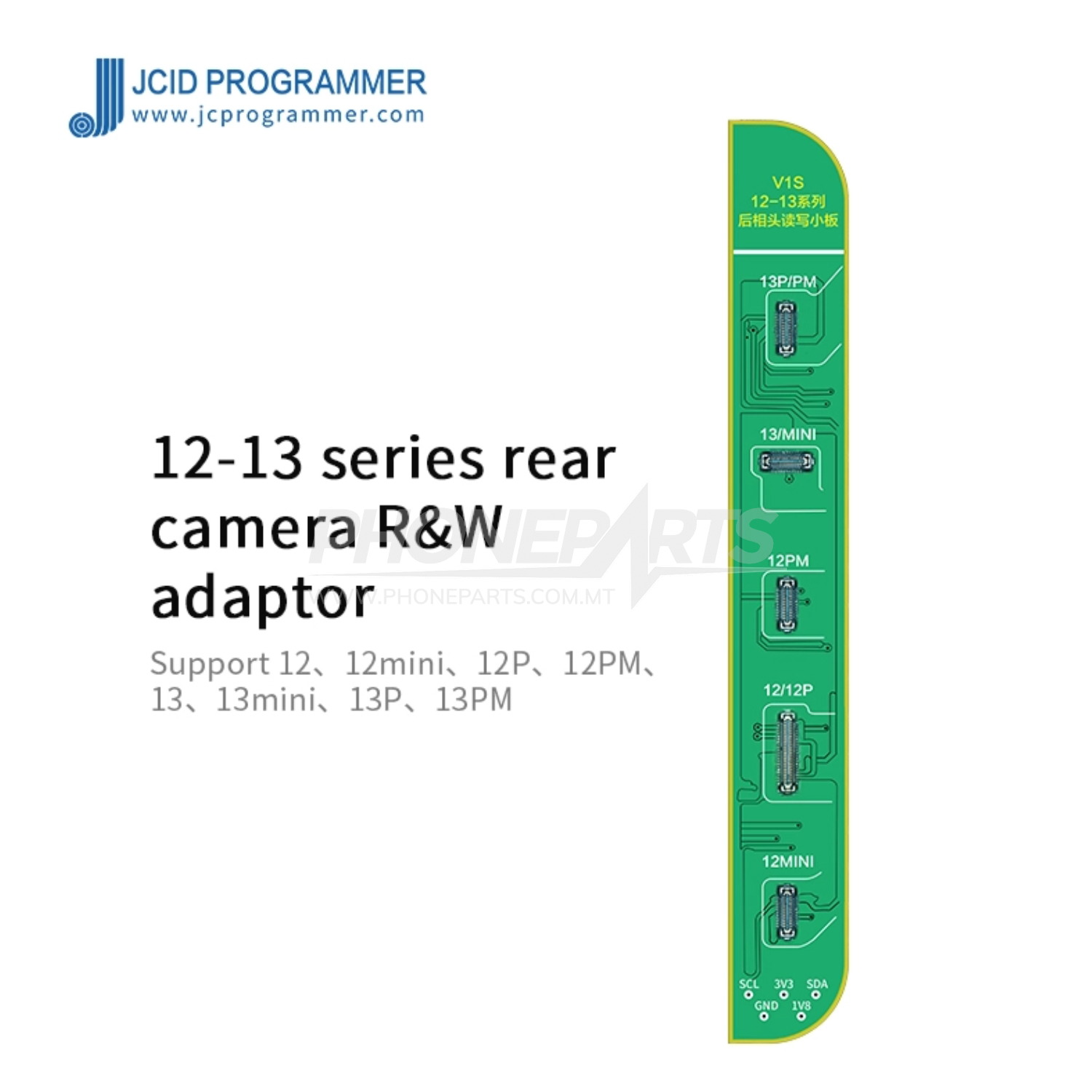 JCID REAR CAMERA R&W ADAPTOR/BOARD IPHONE 12-14 SERIES (V1SPRO ...
