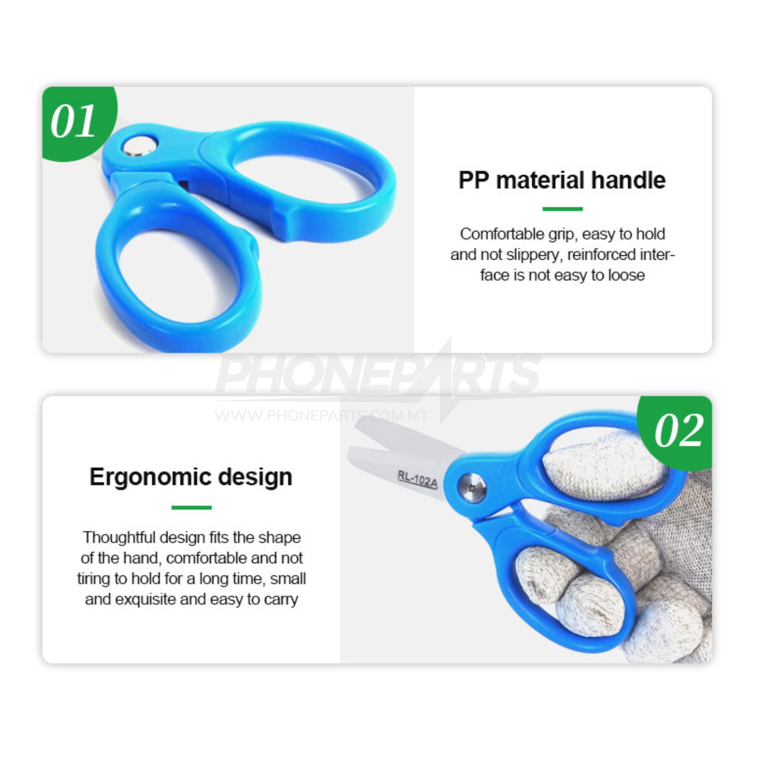 RELIFE RL-102A MINI INSULATED CERAMIC SCISSORS - Phoneparts