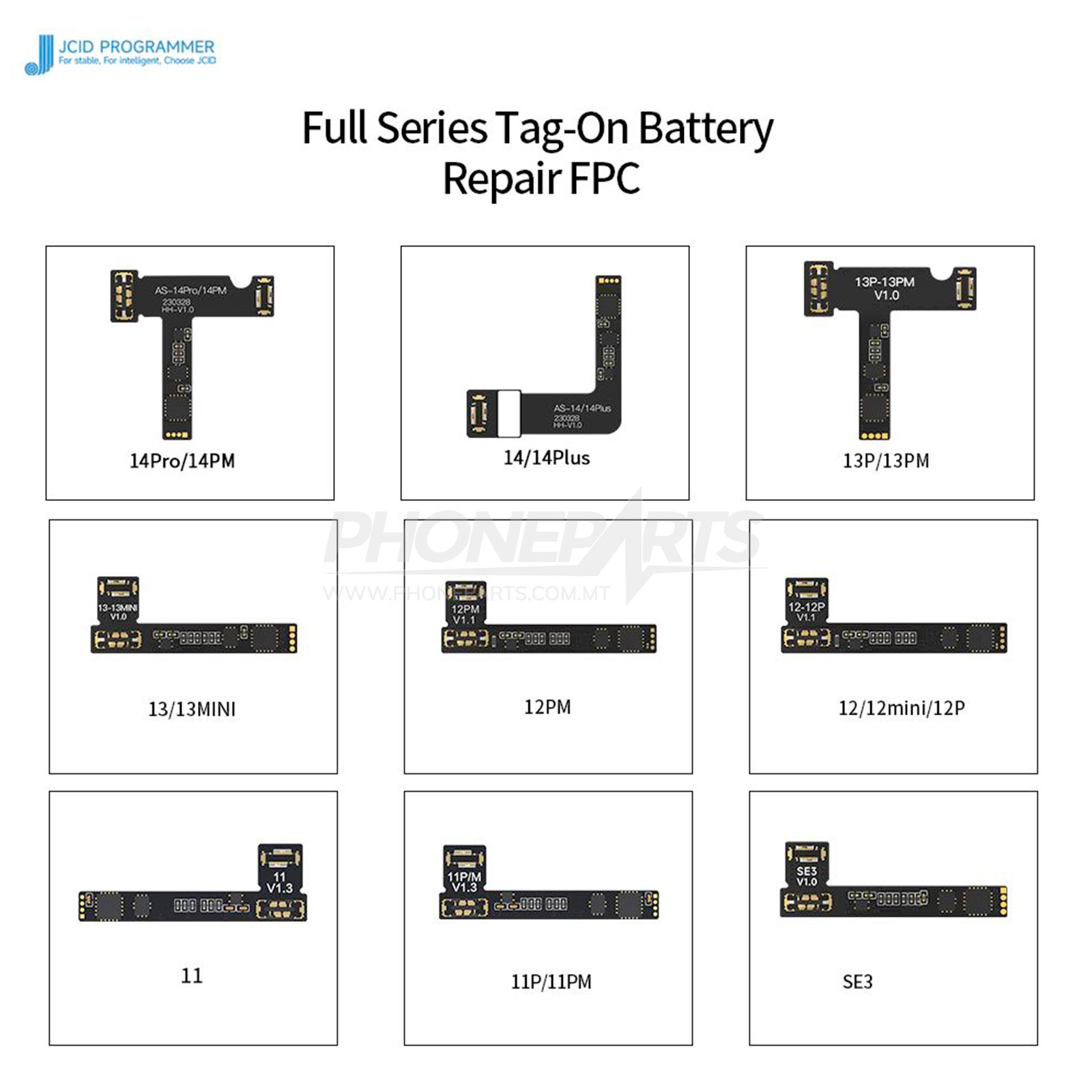 JCID battery repair FPC iPhone series (tag-on) - Phoneparts