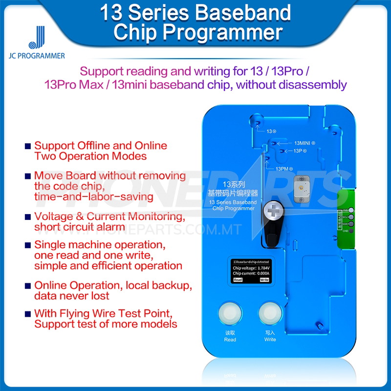 JCID baseband chip programmer iPhone 13 series - Phoneparts
