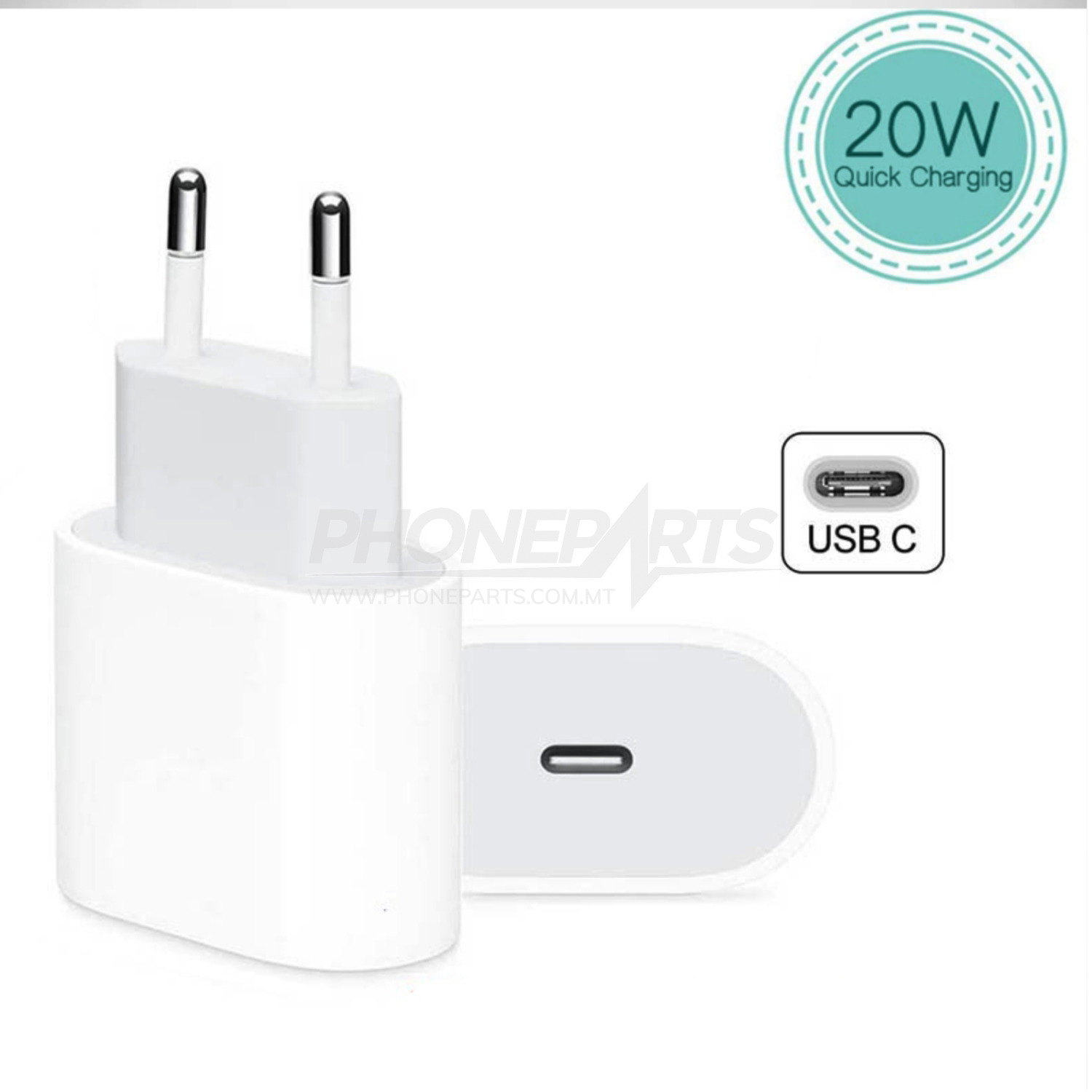 FAST CHARGER 20 WATTS TYPE-C (PD 3.0) - Phoneparts