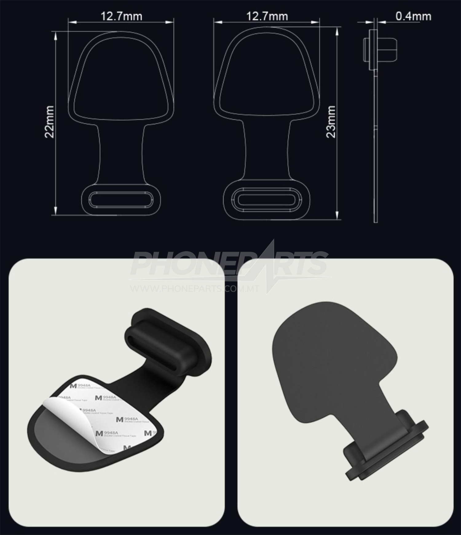 Silicone Anti Dust Plug Charging Port Protector (Type-C) For Android ...