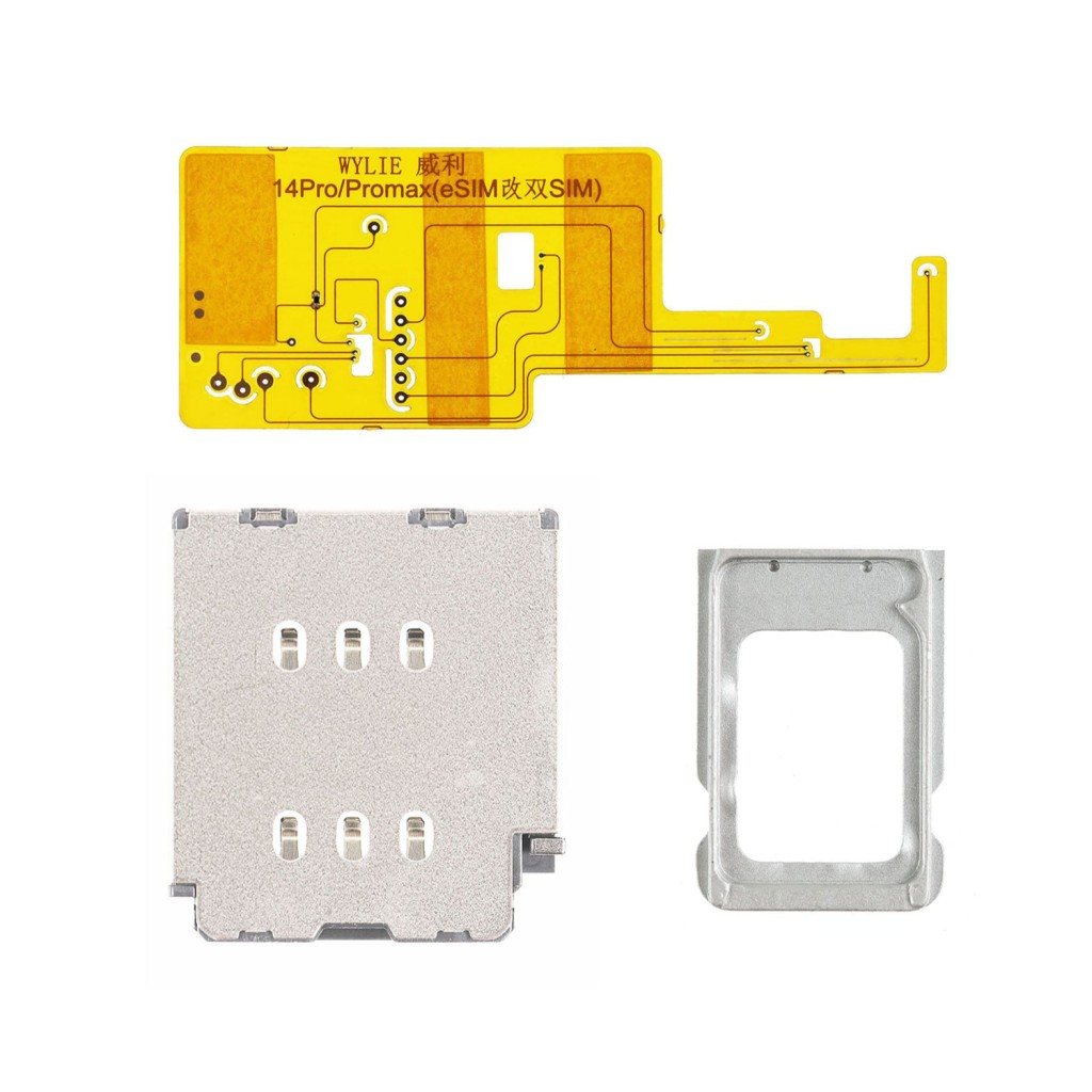 WYLIE ESIM TO DUAL SIM CARD TOOLKIT FOR IPHONE 14 PRO/14 PRO MAX ...