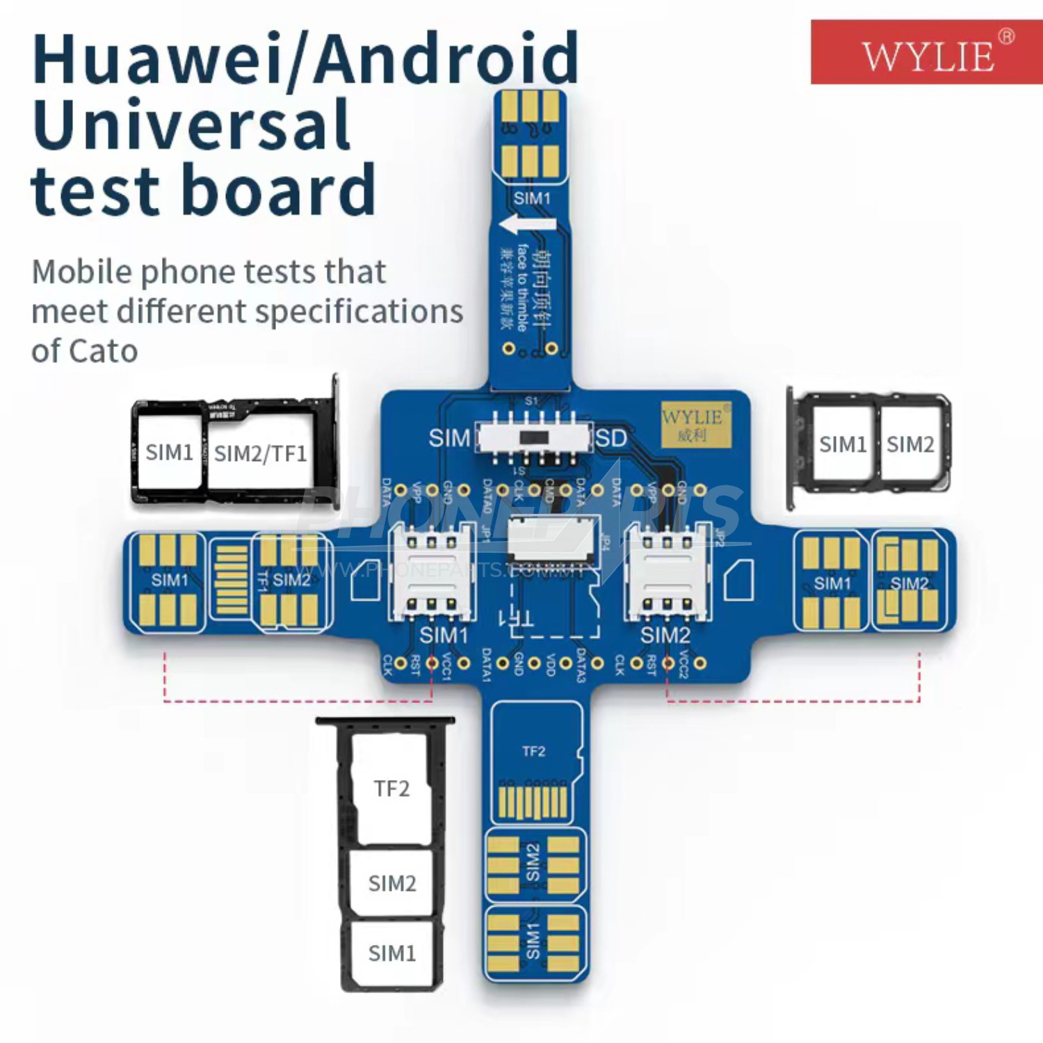 WYLIE UNIVERSAL SMARTPHONE SIGNAL TEST BOARD - Phoneparts