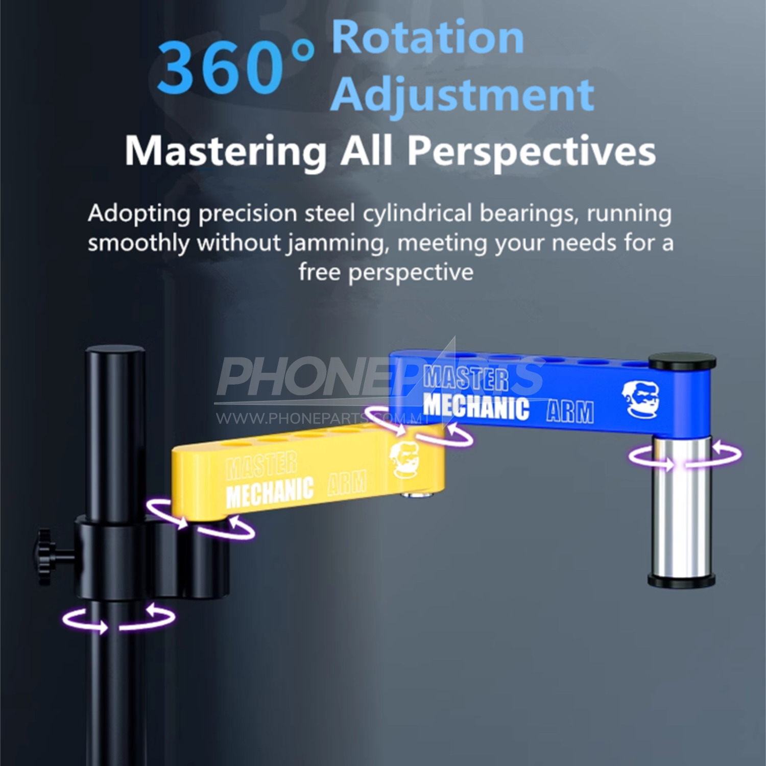 MECHANIC M3 UNIVERSAL TELESCOPIC MICROSCOPE SWING ARM (360° DEGREE ...