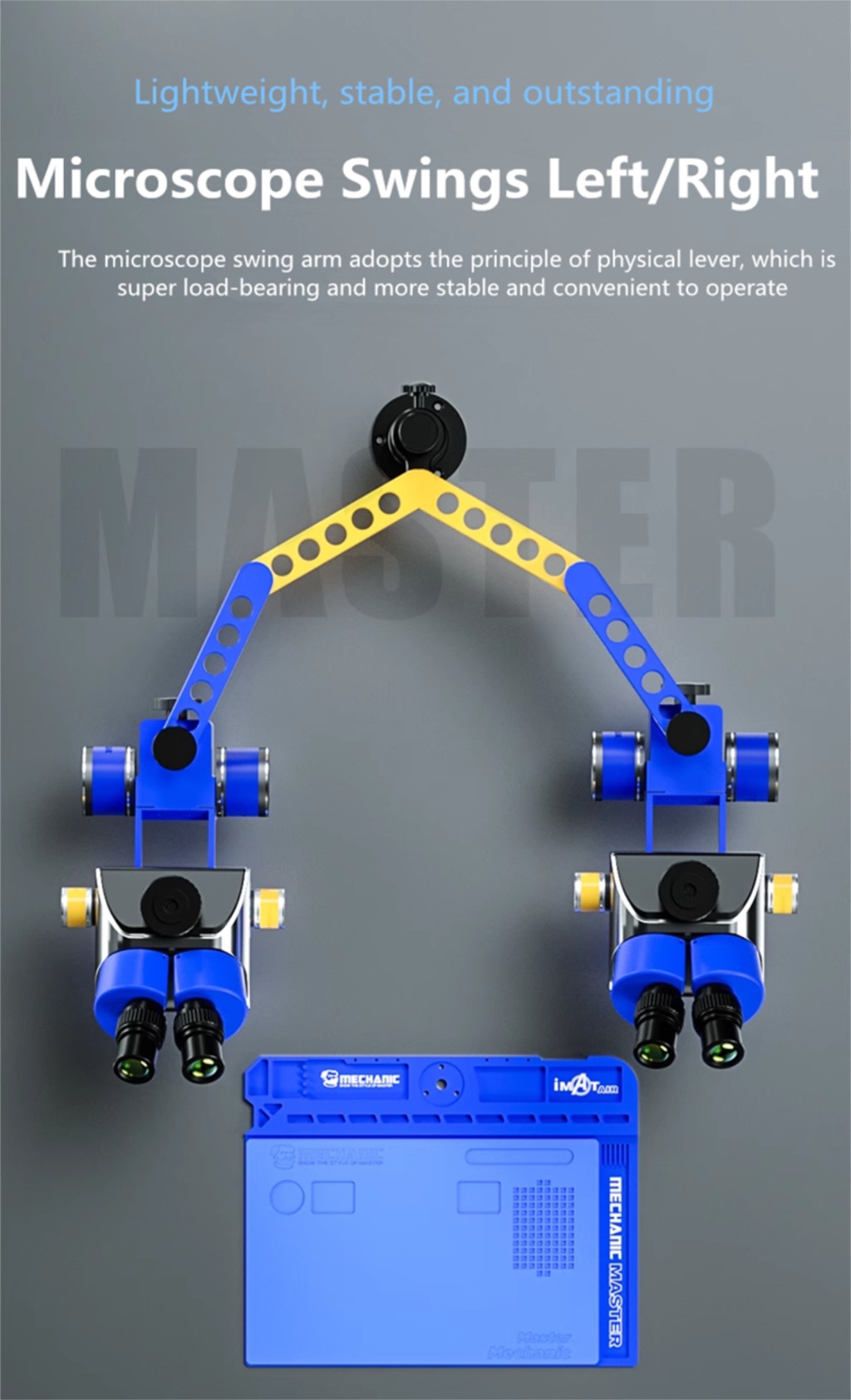 MECHANIC M3 UNIVERSAL TELESCOPIC MICROSCOPE SWING ARM (360° DEGREE ...