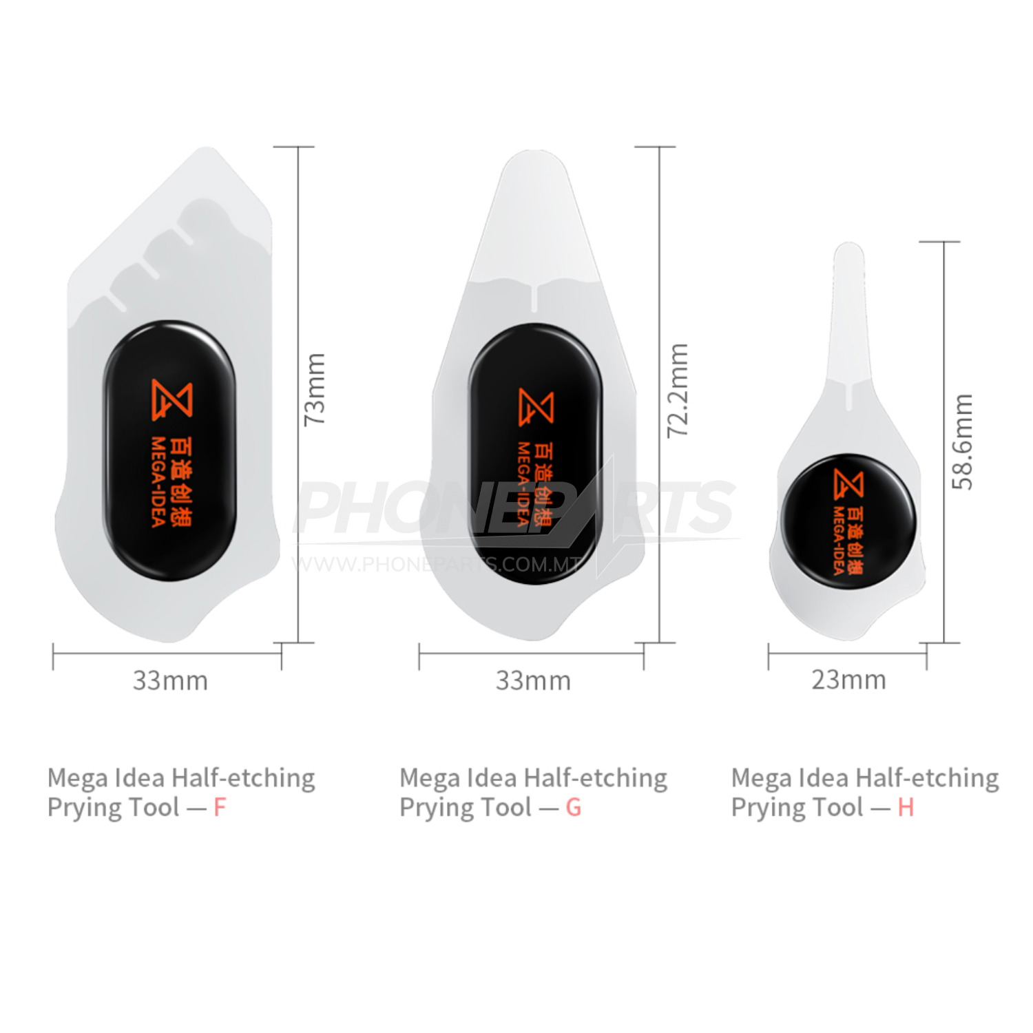 MEGA-IDEA HALF-ETCHING PRYING TOOL SERIES - Phoneparts