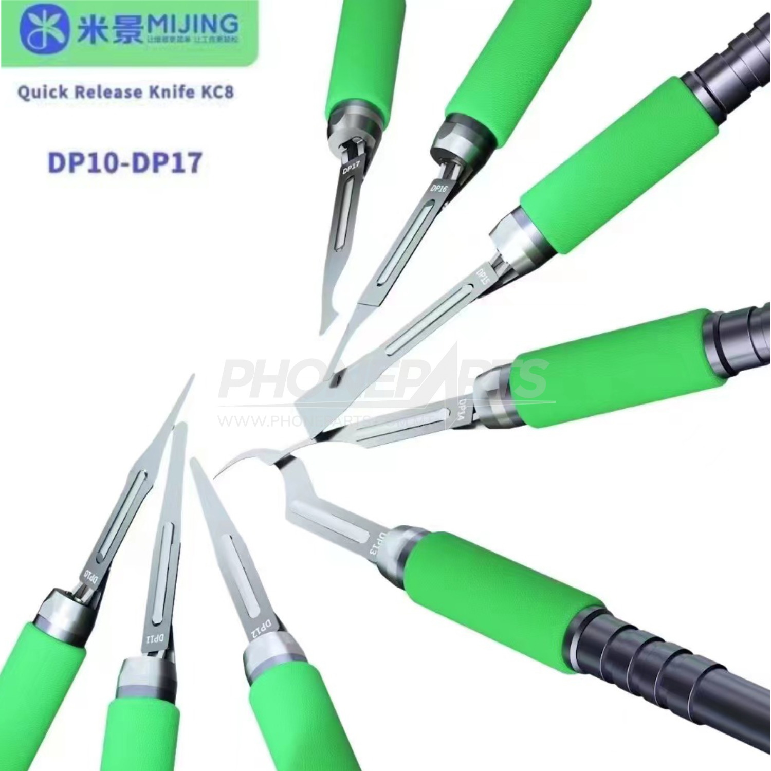 MIJING KC8 QUICKLY REMOVING BLADES SET FOR MOBILE PHONE REPAIR - Phoneparts