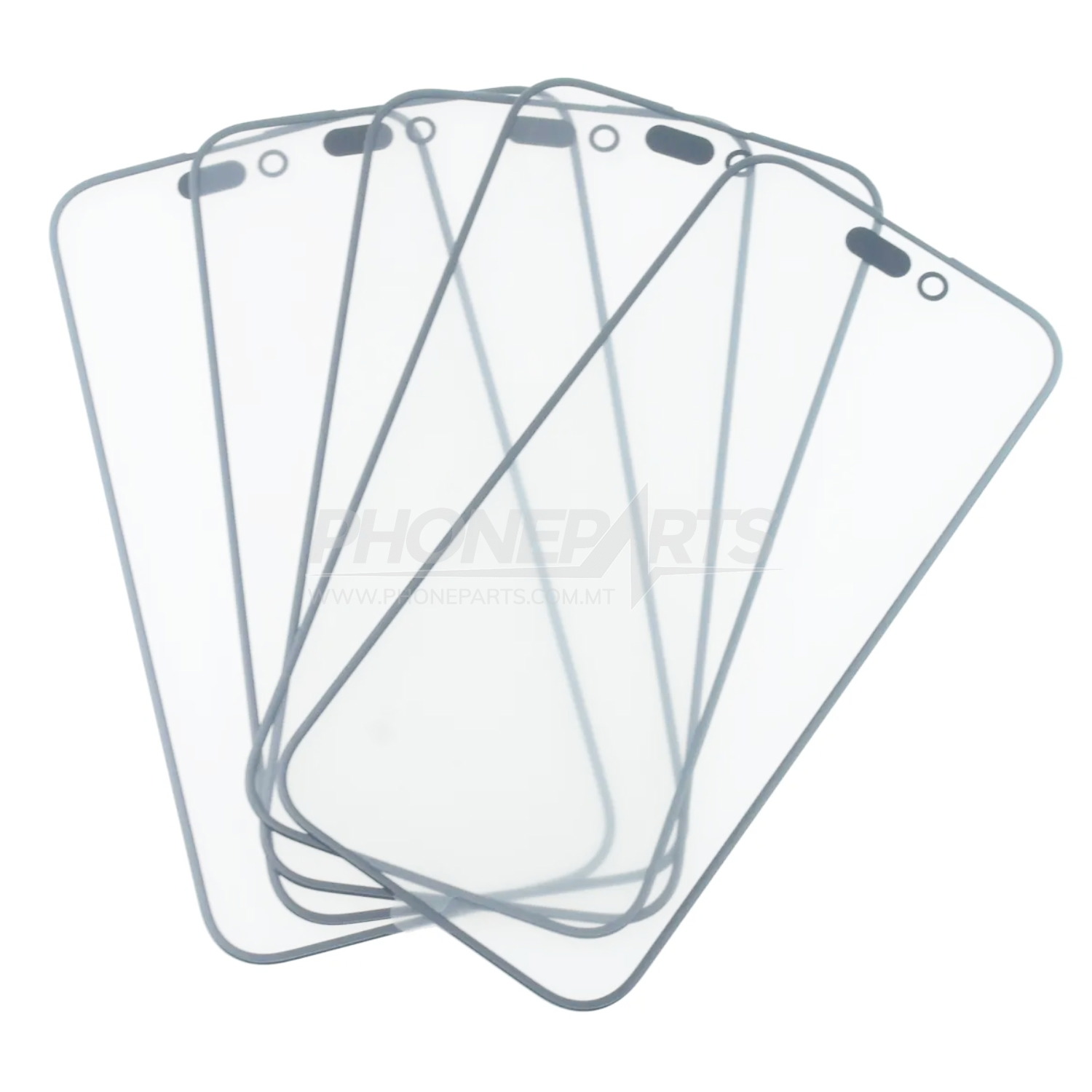 IPHONE 15 PRO HQ FRONT GLASS WITH OCA - Phoneparts