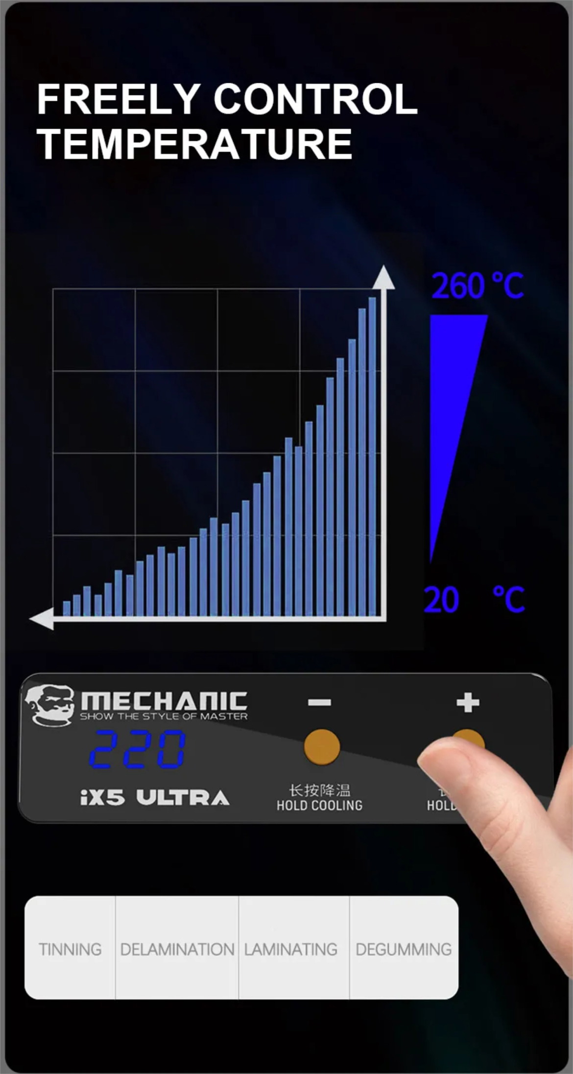 MECHANIC IX5 Ultra Universal Preheating Platform for Mobile Phone Motherboard - Phoneparts