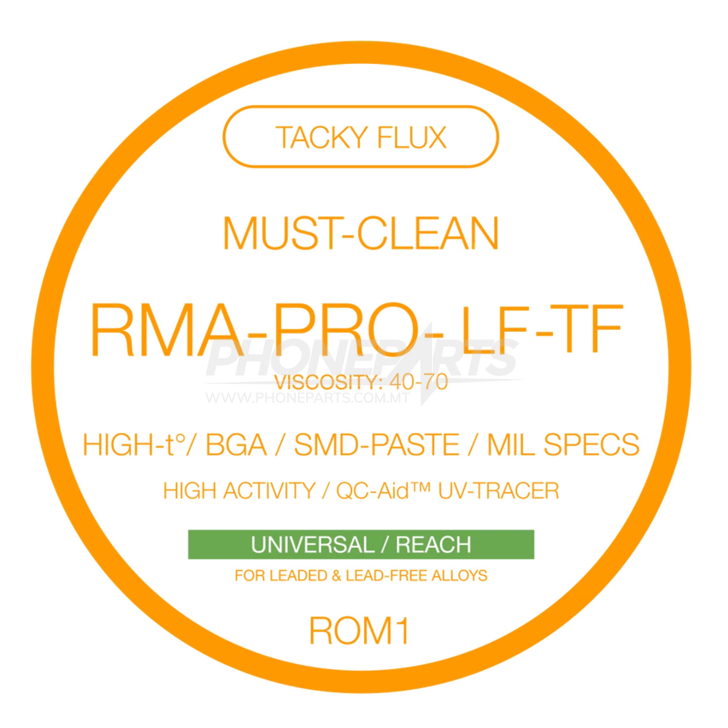 AMTECH STIRRI RMA-PRO-LF-TF ROSIN MILDLY ACTIVATED FLUX WITH QC-TRACER ...