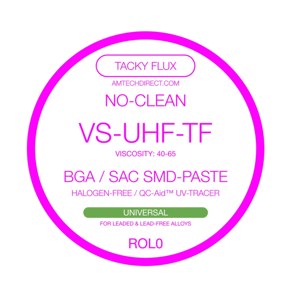 AMTECH STIRRI-VS-UHF-TF NO-CLEAN FLUX WITH QC-AID UV-TRACER (ROL0) 5GR ...