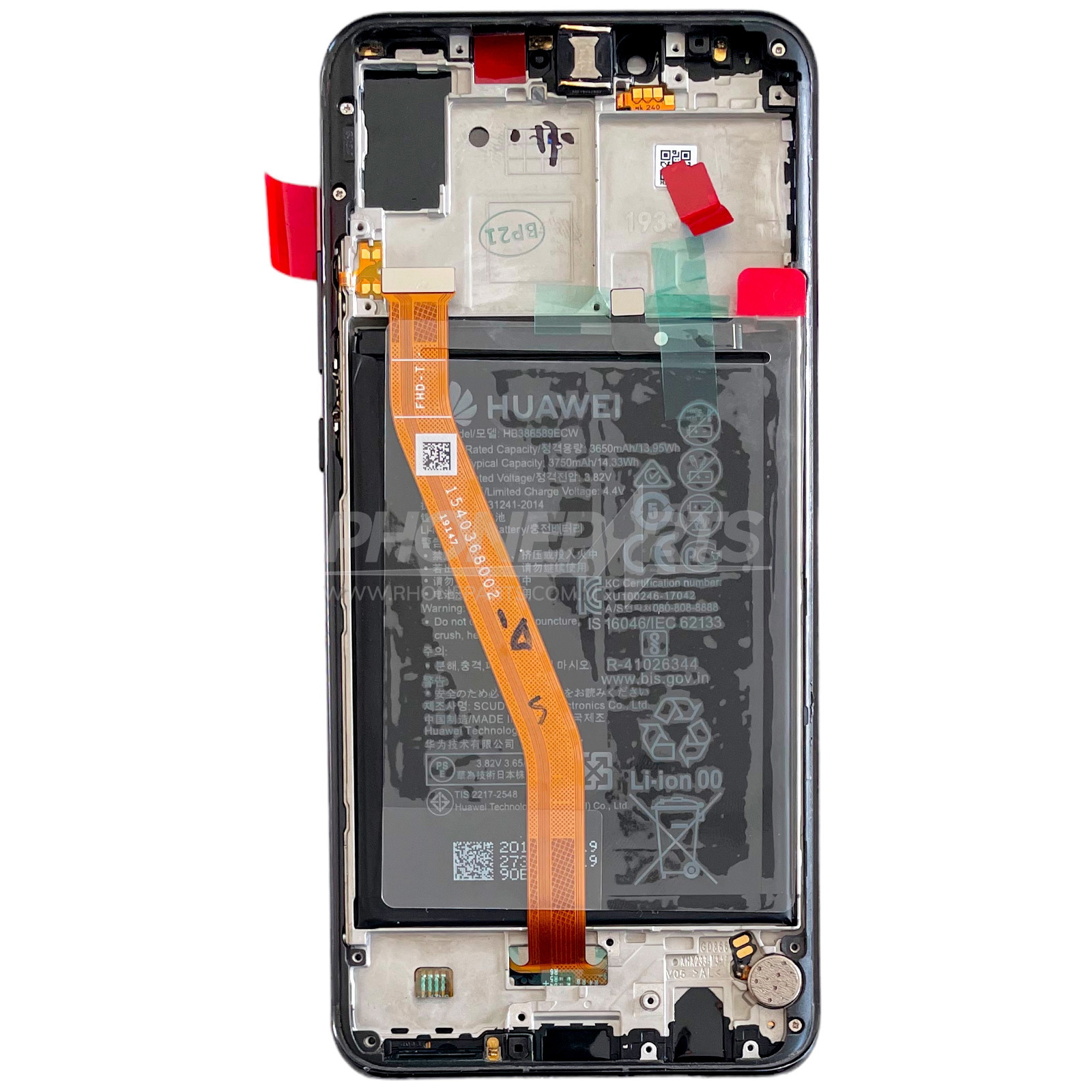 Display touch & frame Huawei Nova 3 (PAR-LX1) - Phoneparts