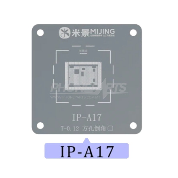 MIJING IP-A17 0.12MM CPU BGA REBALLING STENCIL FOR IPHONE 15PRO/PRO MAX ...