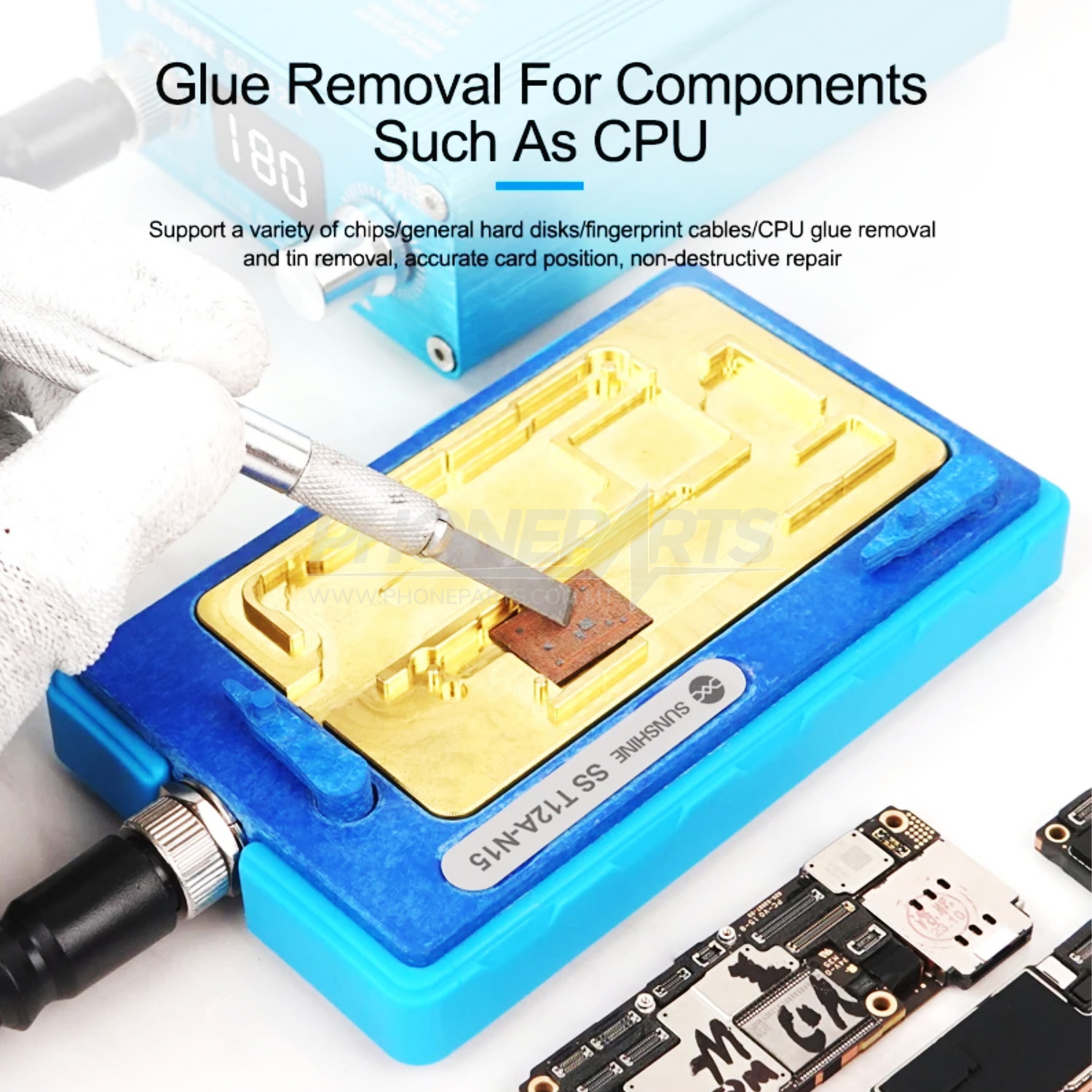 SUNSHINE SS-T12A MOTHERBOARD HEATING STATION FOR IPHONE 15 SERIES ...