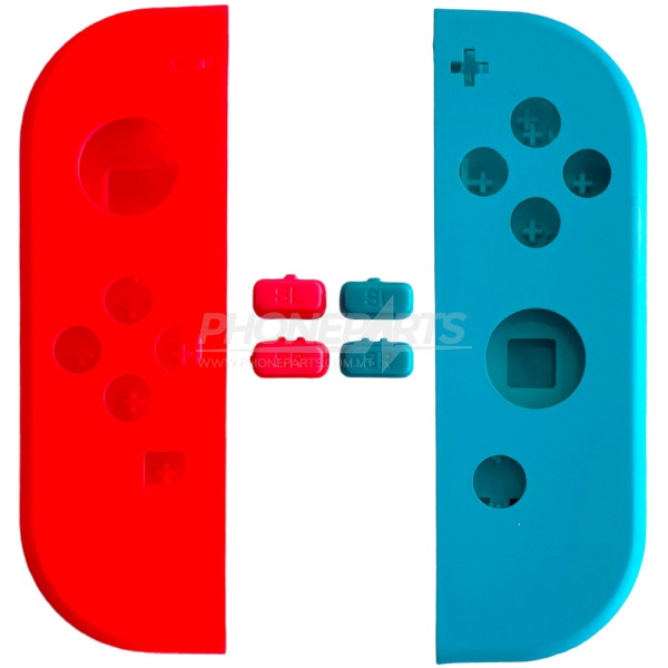 Controller shell housing Nintendo Switch (red & blue) - Phoneparts