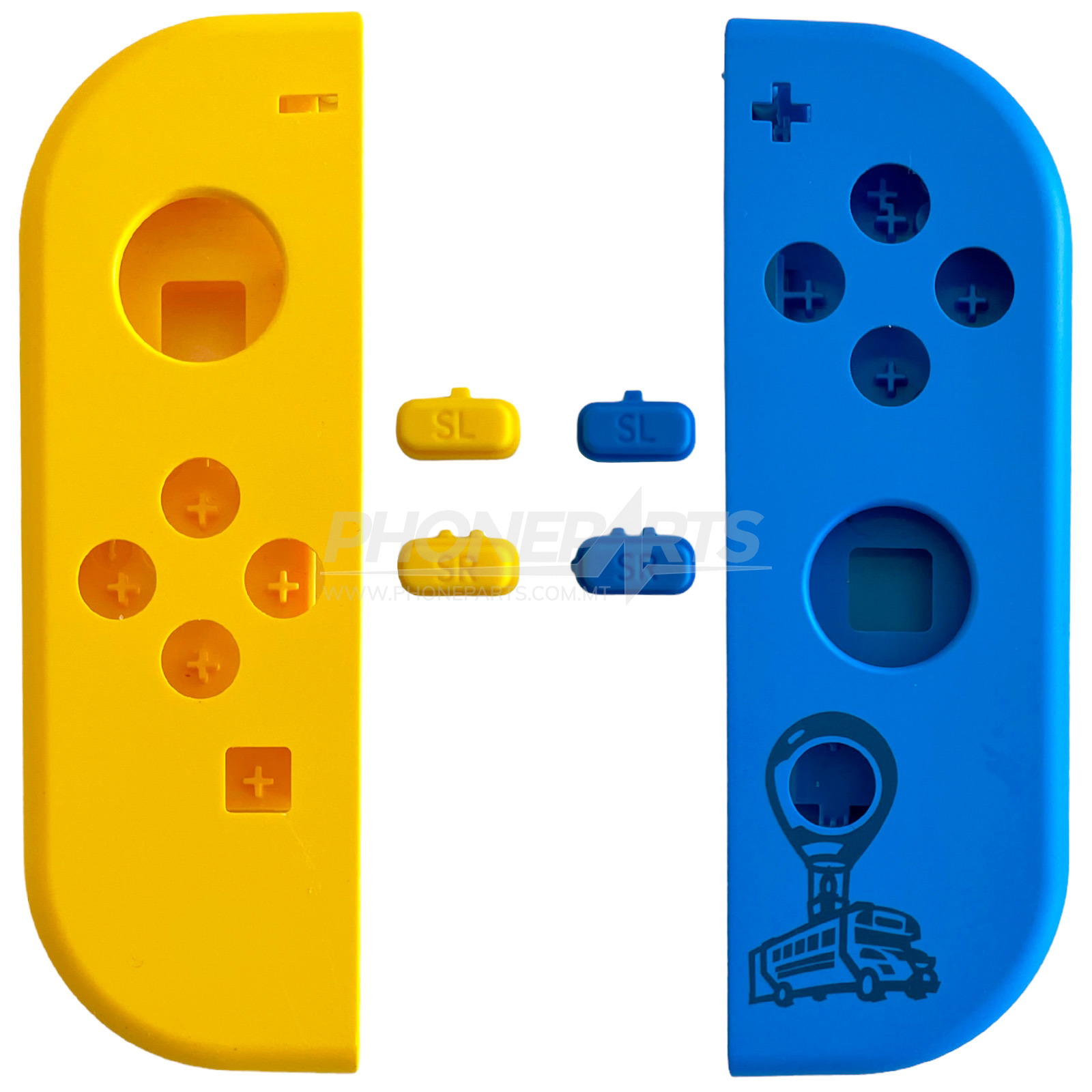 Controller shell housing Nintendo Switch (yellow & blue) - Phoneparts