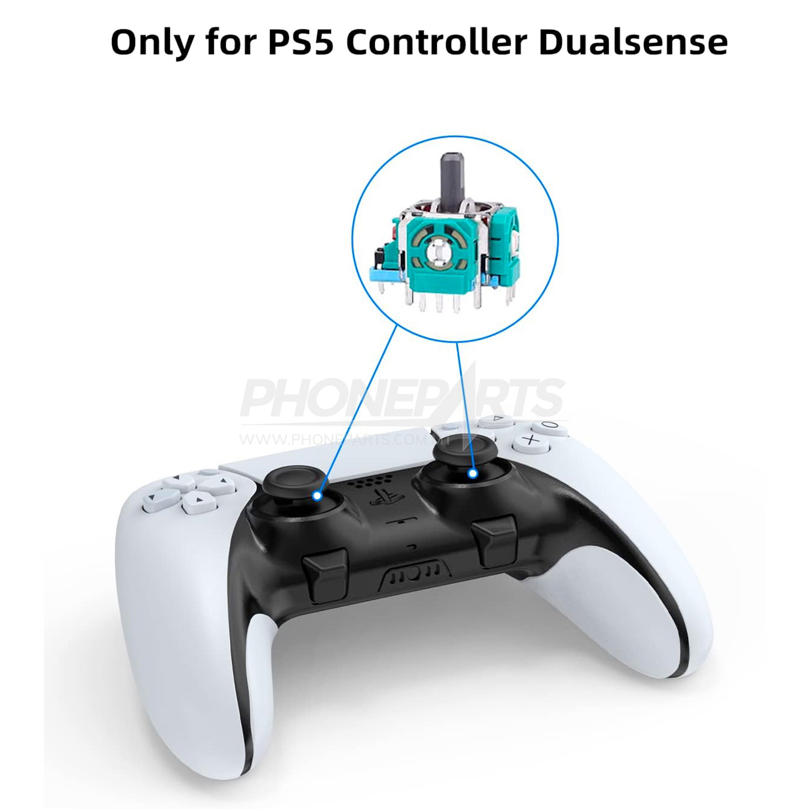 3D analog controller Playstation 5 (OEM) blue version - Phoneparts