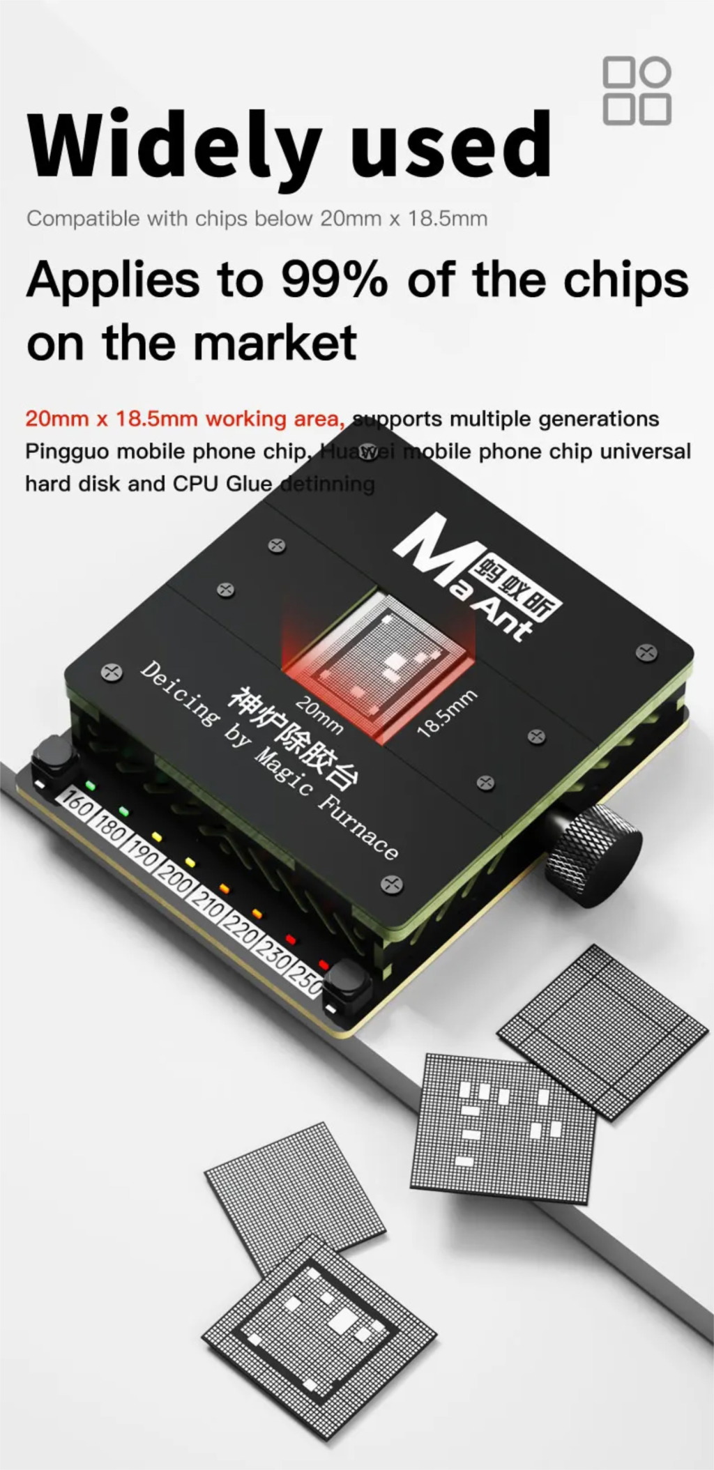 MAANT SL-2 (Upgrade) MAGICAL DEGUMMING STATION FOR IC CPU HEATING - Phoneparts
