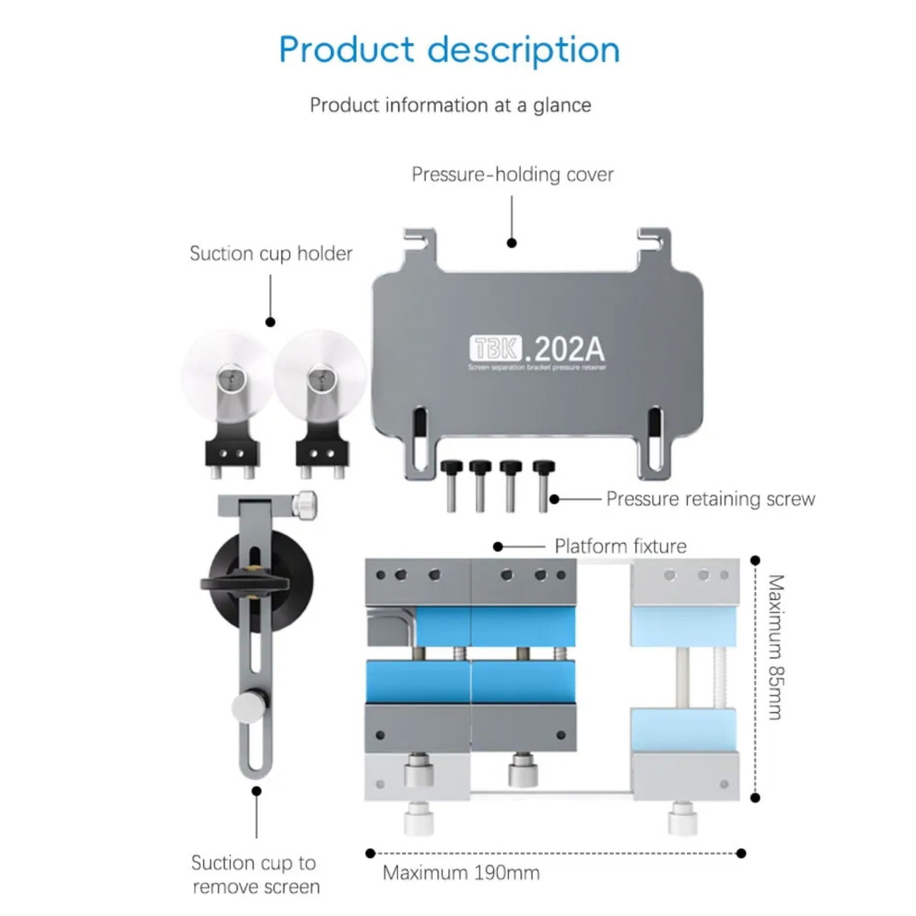 TBK 202A 3 IN 1 SCREEN DISASSEMBLY FIXTURE - Phoneparts