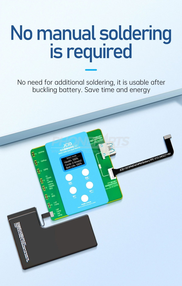JCID Q1 Battery Health Quick Repair Board FOR IPHONE 11-TO 15PM (No ...