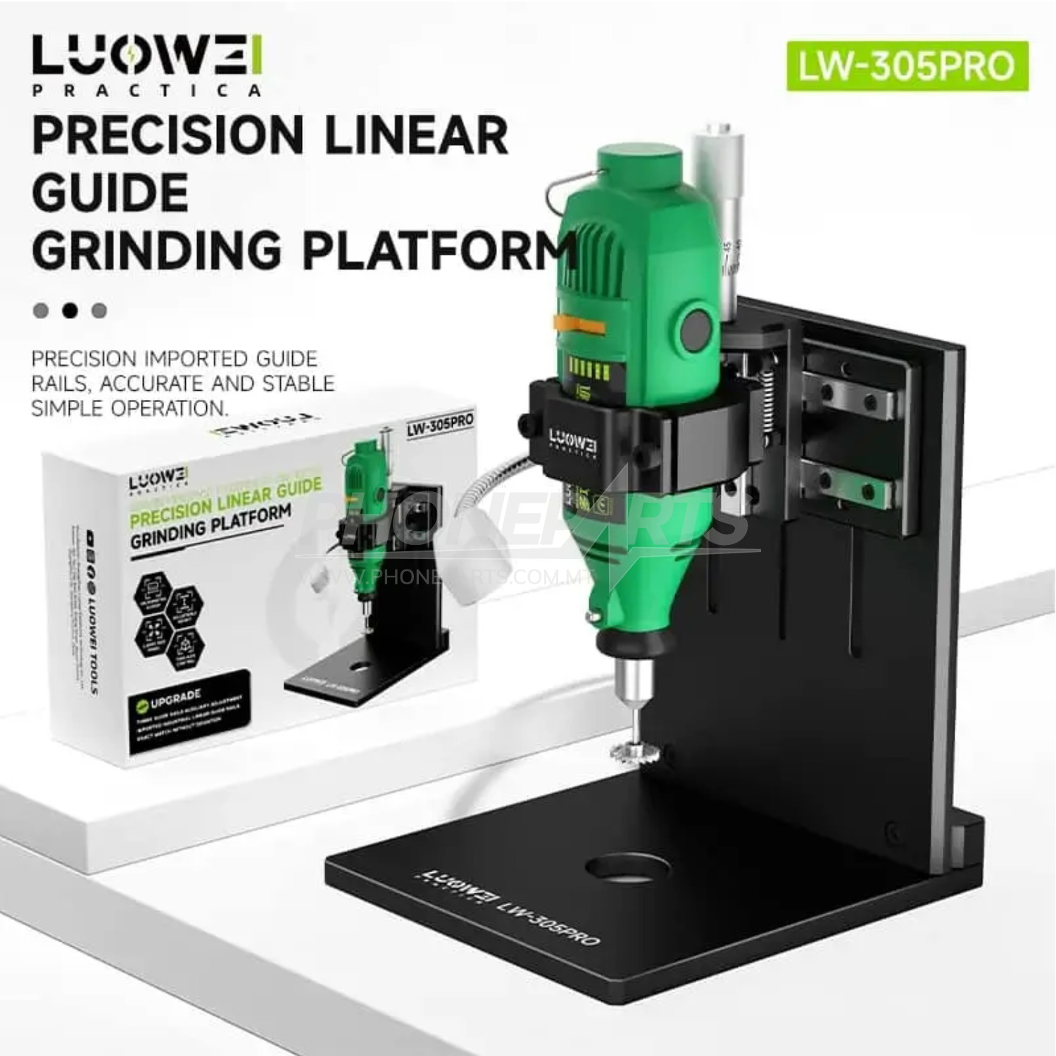 LUOWEI LW-305 PRO IC CHIP GRINDING MACHINE PLATFORM (WITH DRILL ...