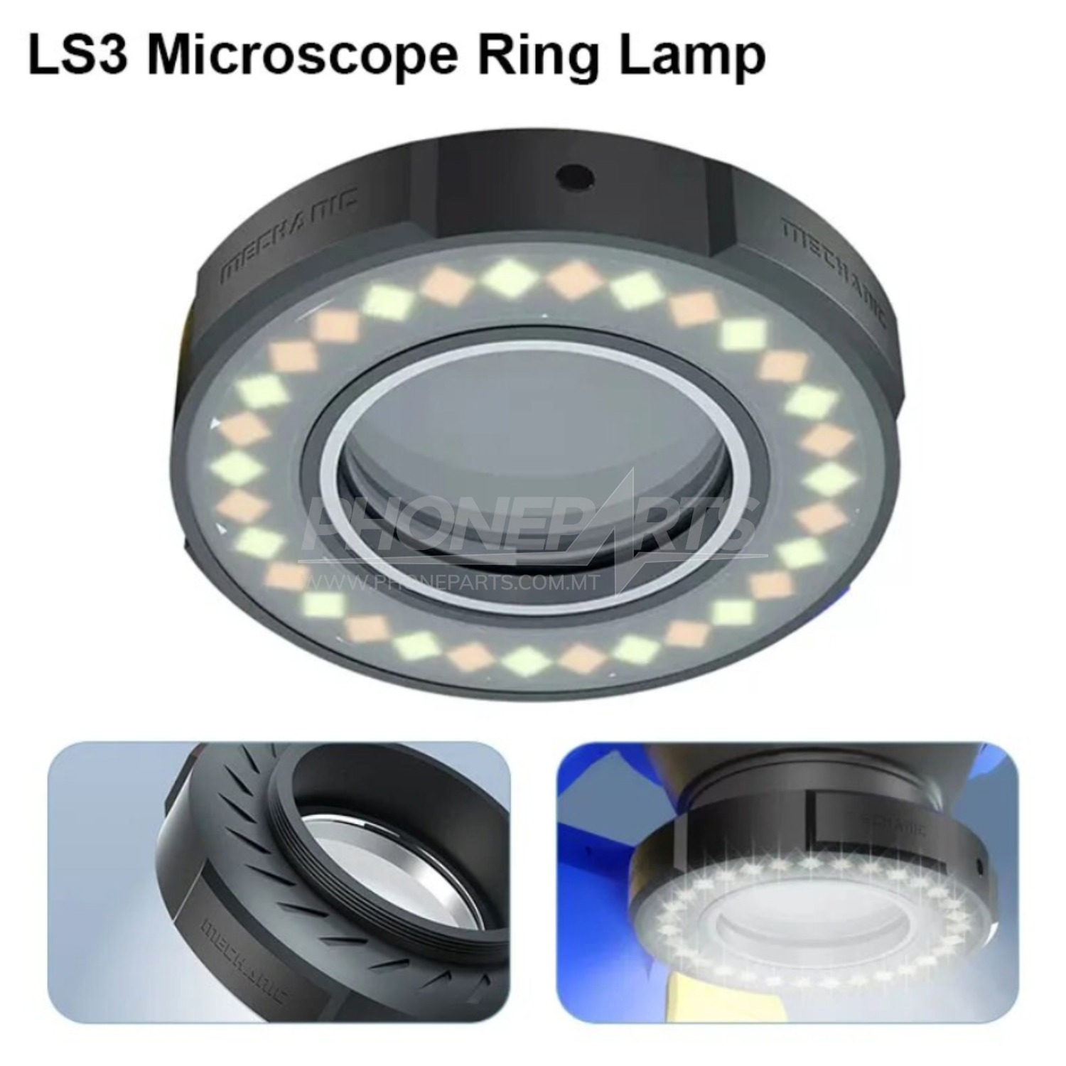 MECHANIC LS3 7W MICROSCOPE RING LAMP - Phoneparts