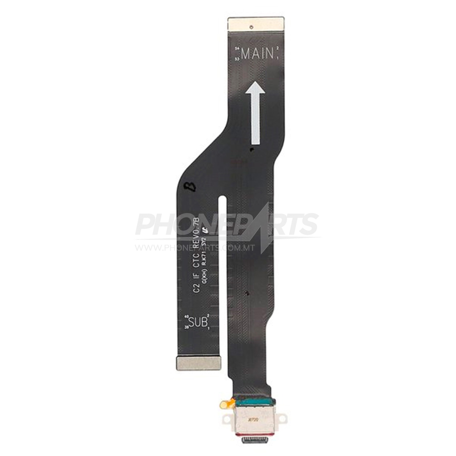 Charging connector flex cable Samsung Note 20 Ultra 5g (SM-N986 ...