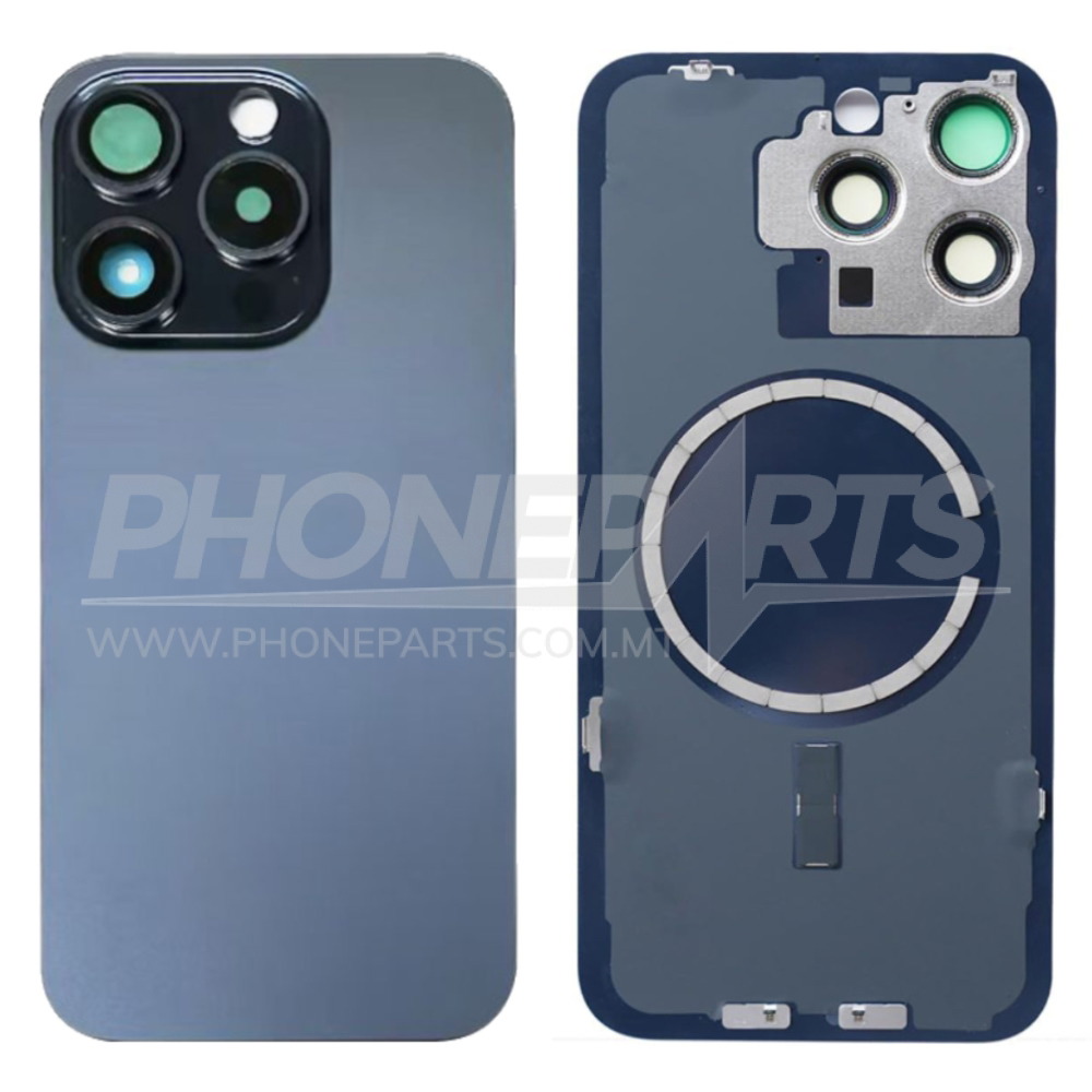 BACK GLASS WITH FRAME, LENSES, MAGSAFE MAGNET FOR IPHONE 15 PRO MAX ...