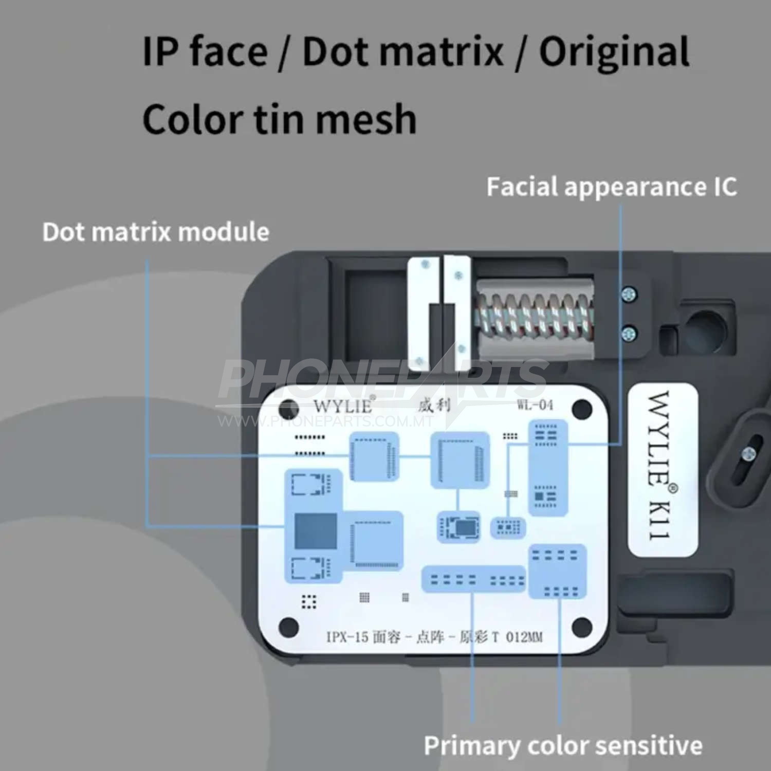 WYLIE K11 Face ID Dot Matrix Calibrator Fixture For iPhone X-15 PM ...