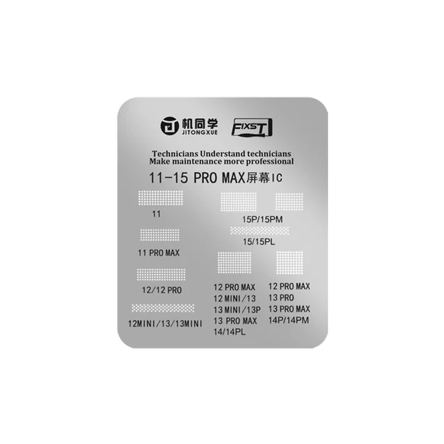 FIXST & JTX LCD SCREEN IC CHIP STENCIL FOR IPHONE 11/15PM - Phoneparts