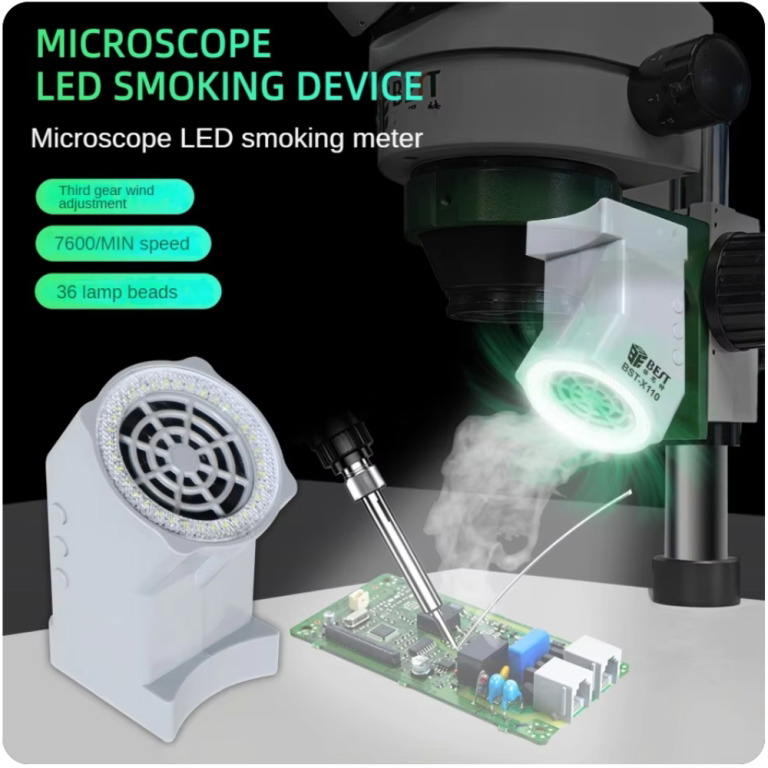 BST-X110 Microscope Adjustable Wind Speed Fume Extractor with LED ...